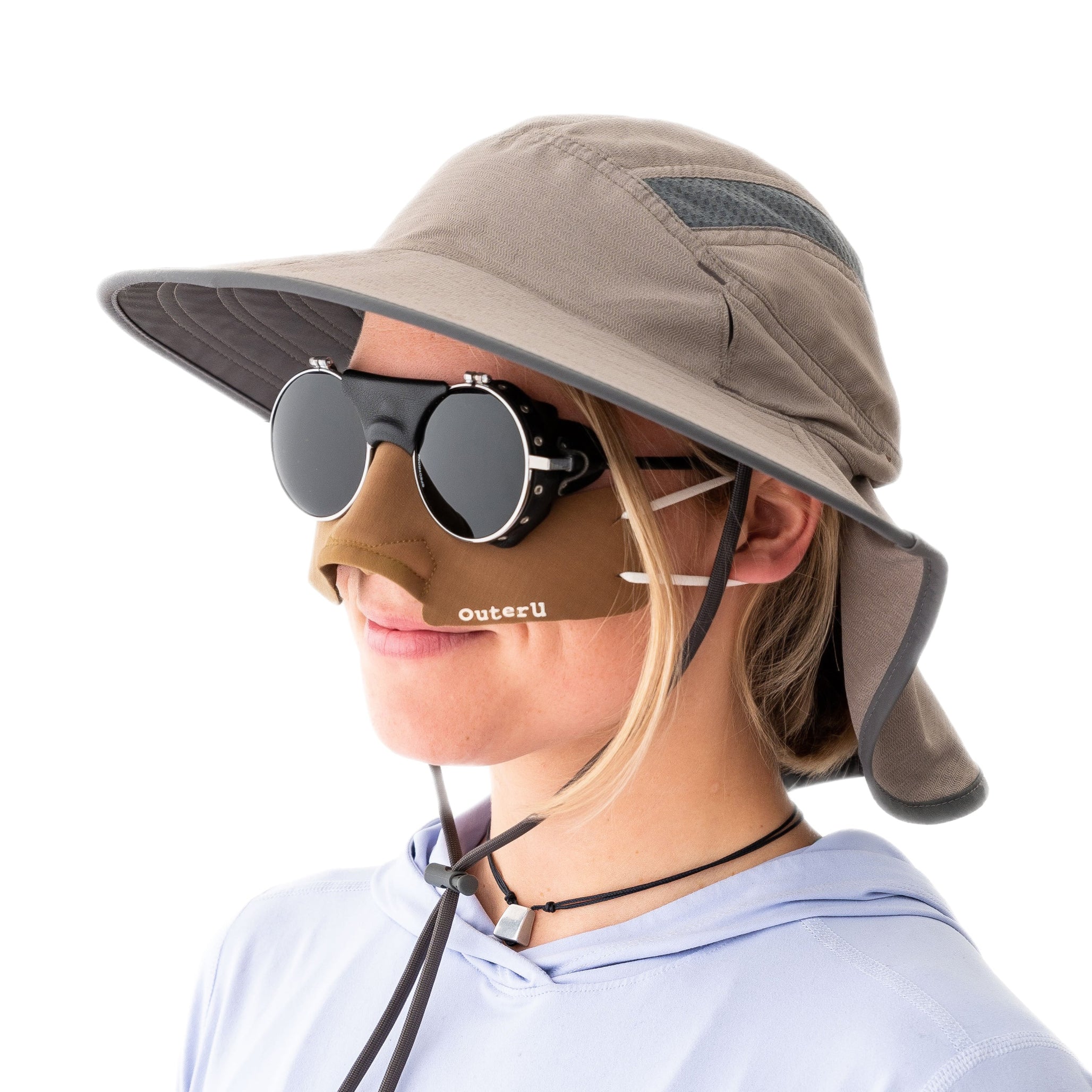 faceGlove FLEX - nose and cheeks protection from the sun and wind. – outeru